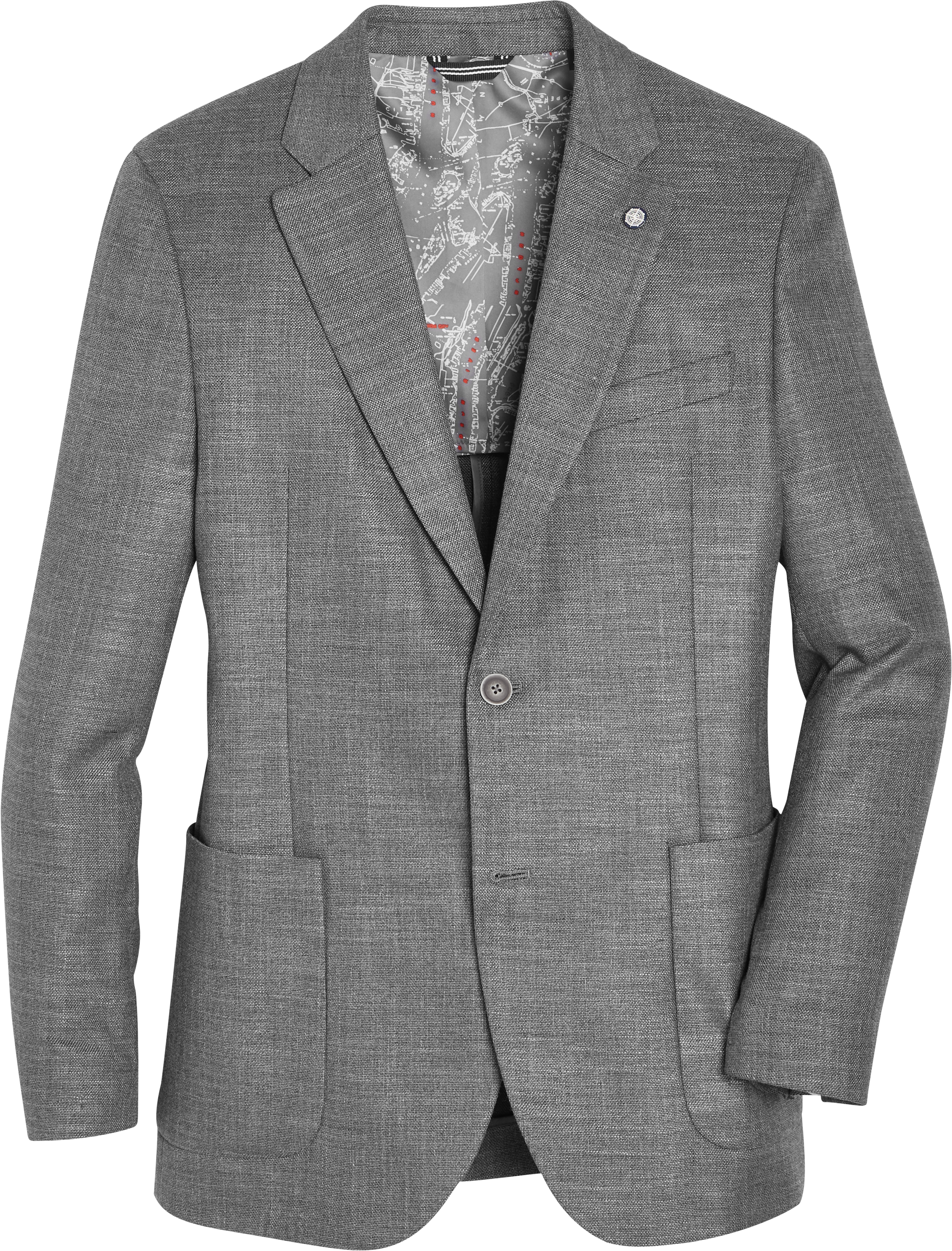 Nautica Gray Modern Fit Sport Coat - Men's Sport Coats | Men's Wearhouse