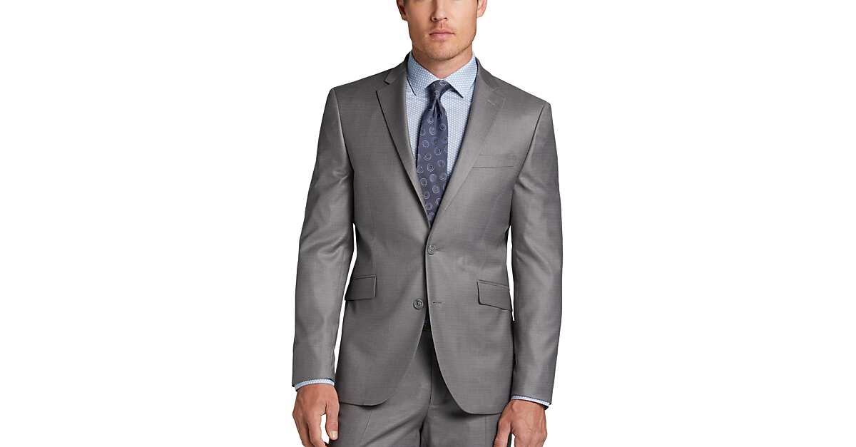 Wilke Rodriguez Slim Fit Suit Separates Coat Gray Mens Suits Men
