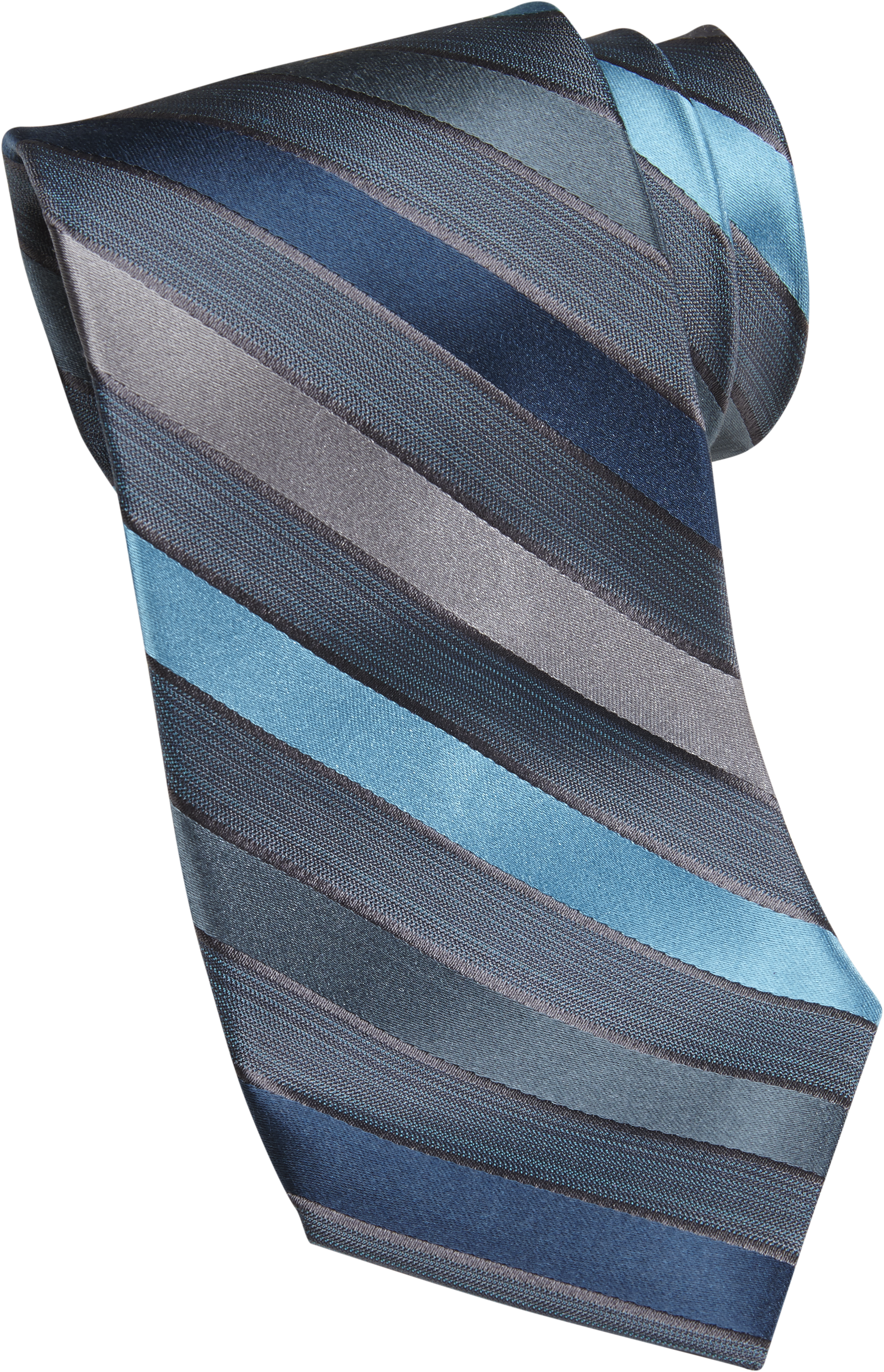 Calvin Klein Blue Stripe Narrow Tie Mens Brands Mens Wearhouse
