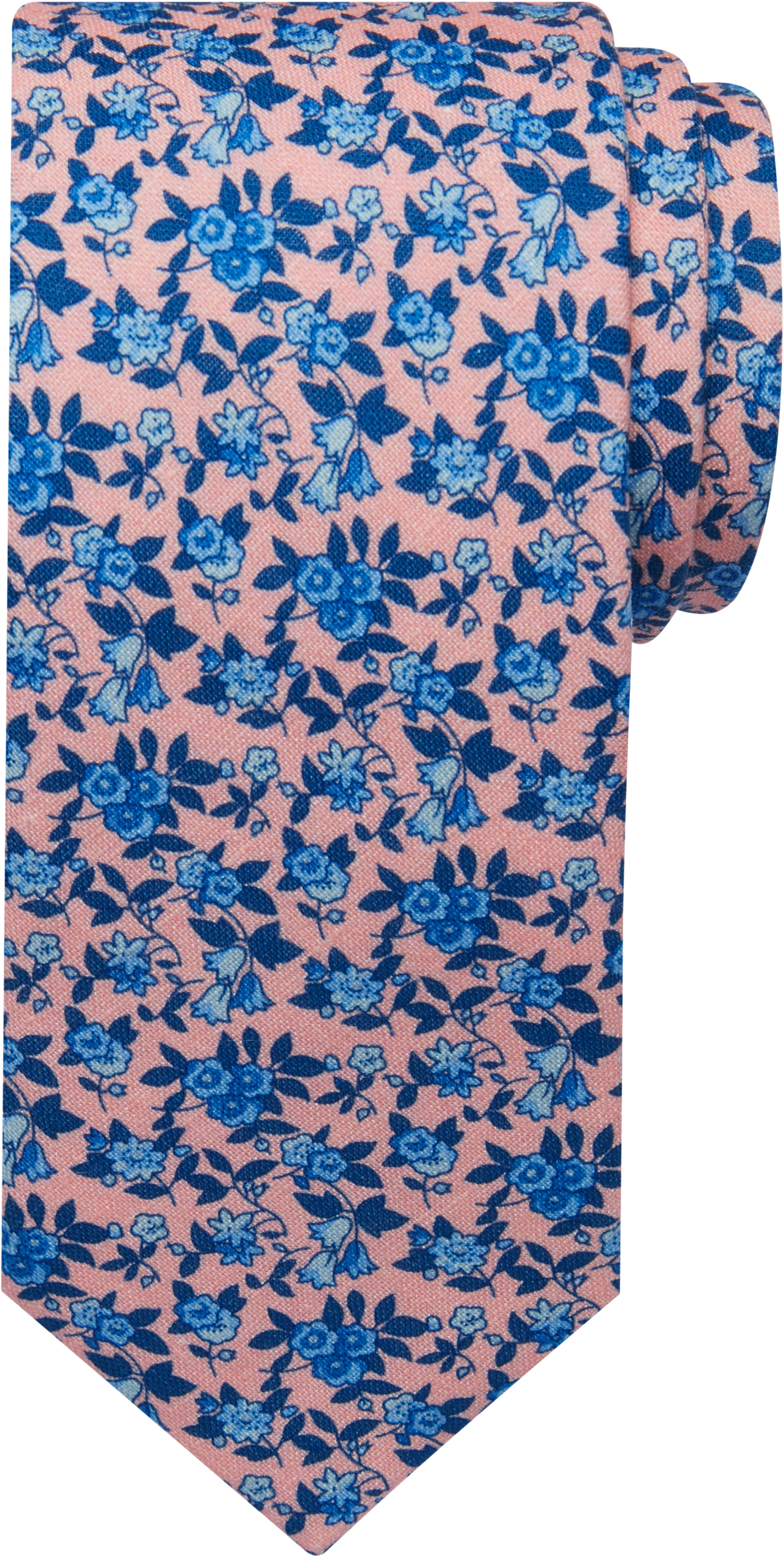 Suitor Pink Floral Skinny Tie - Men's | Men's Wearhouse