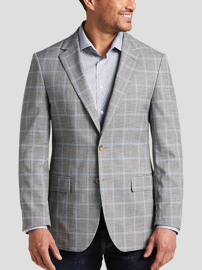 Pronto Uomo Modern Fit Notch Lapel Plaid Sport Coat | Sport Coats | Men ...
