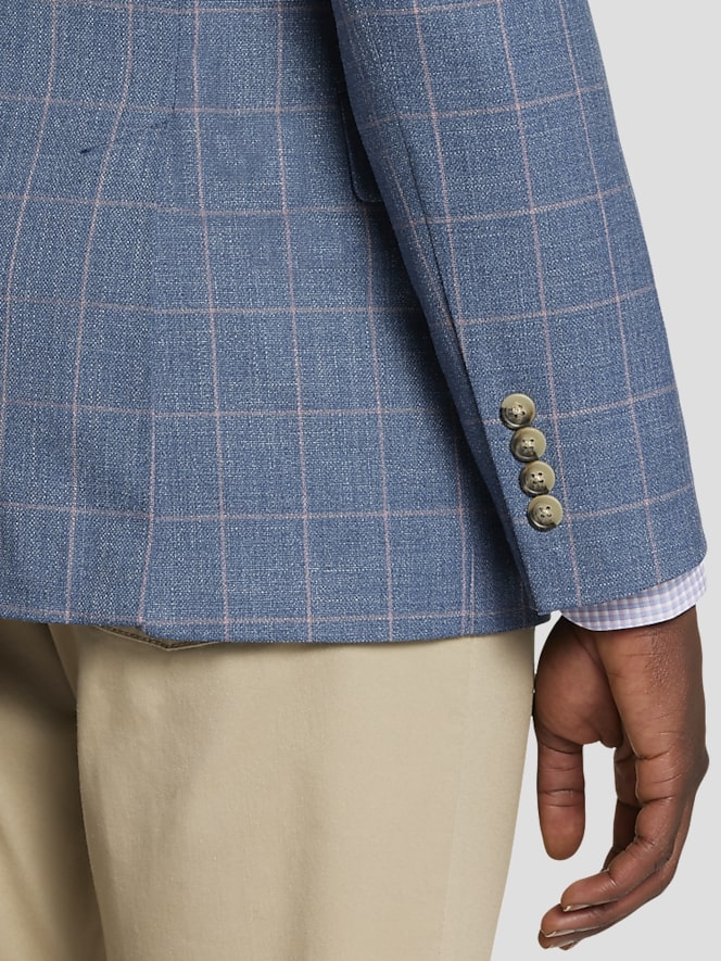 Pronto Uomo Modern Fit Windowpane Plaid | Sport Coats | Men's Wearhouse