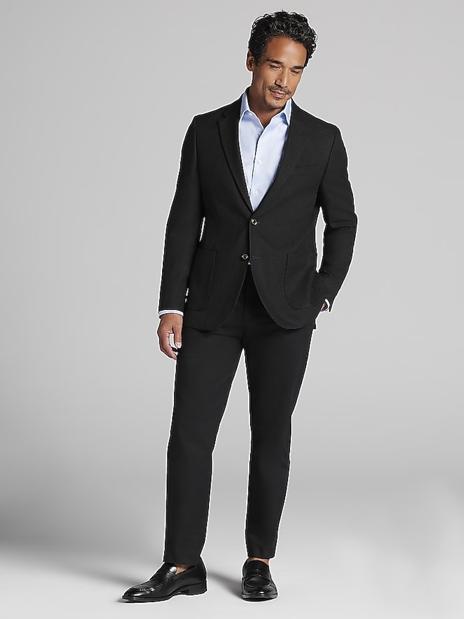 Nautica Modern Fit Solid Sport Coat, Black | Men's Wearhouse