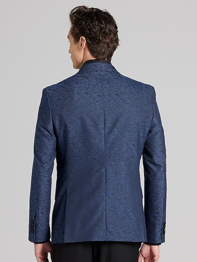 Egara Slim Fit Jacquard Dinner Jacket Dinner Jackets Mens Wearhouse