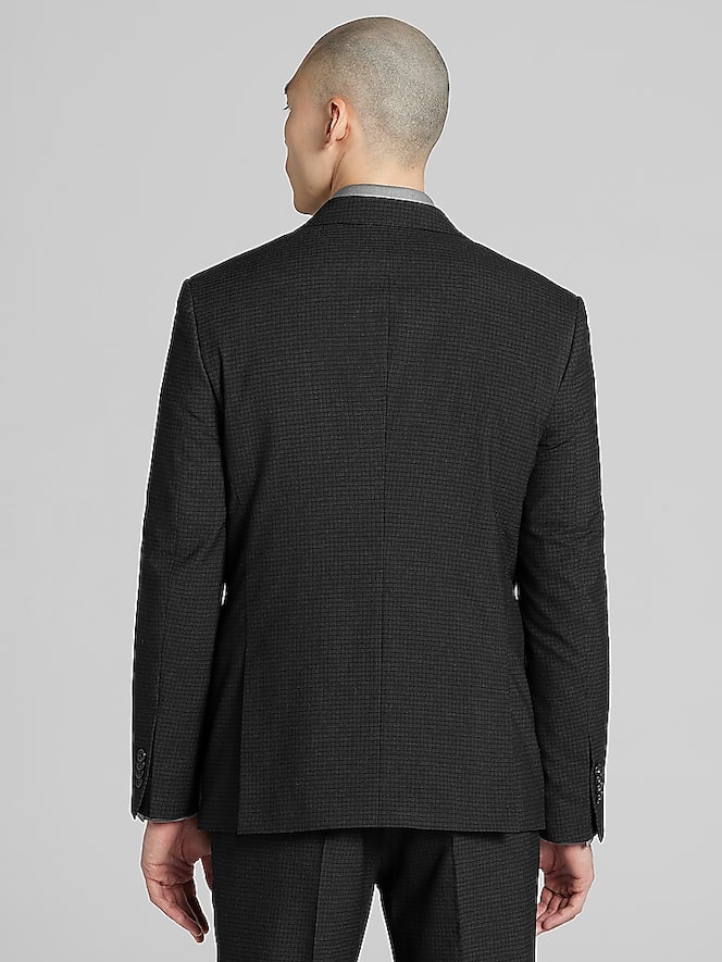 Wilke-Rodriguez Slim Fit Check Suit, Black Micro Check | 2 Piece Suits ...