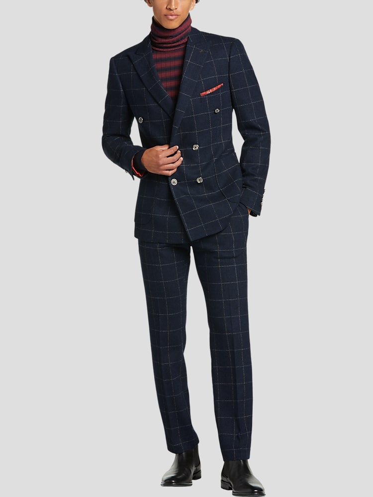 Paisley & Gray Slim Fit Double Breasted Suit Jacket | Suit Paisley & Gray Slim Fit Double Breasted Suit Jacket | Suit