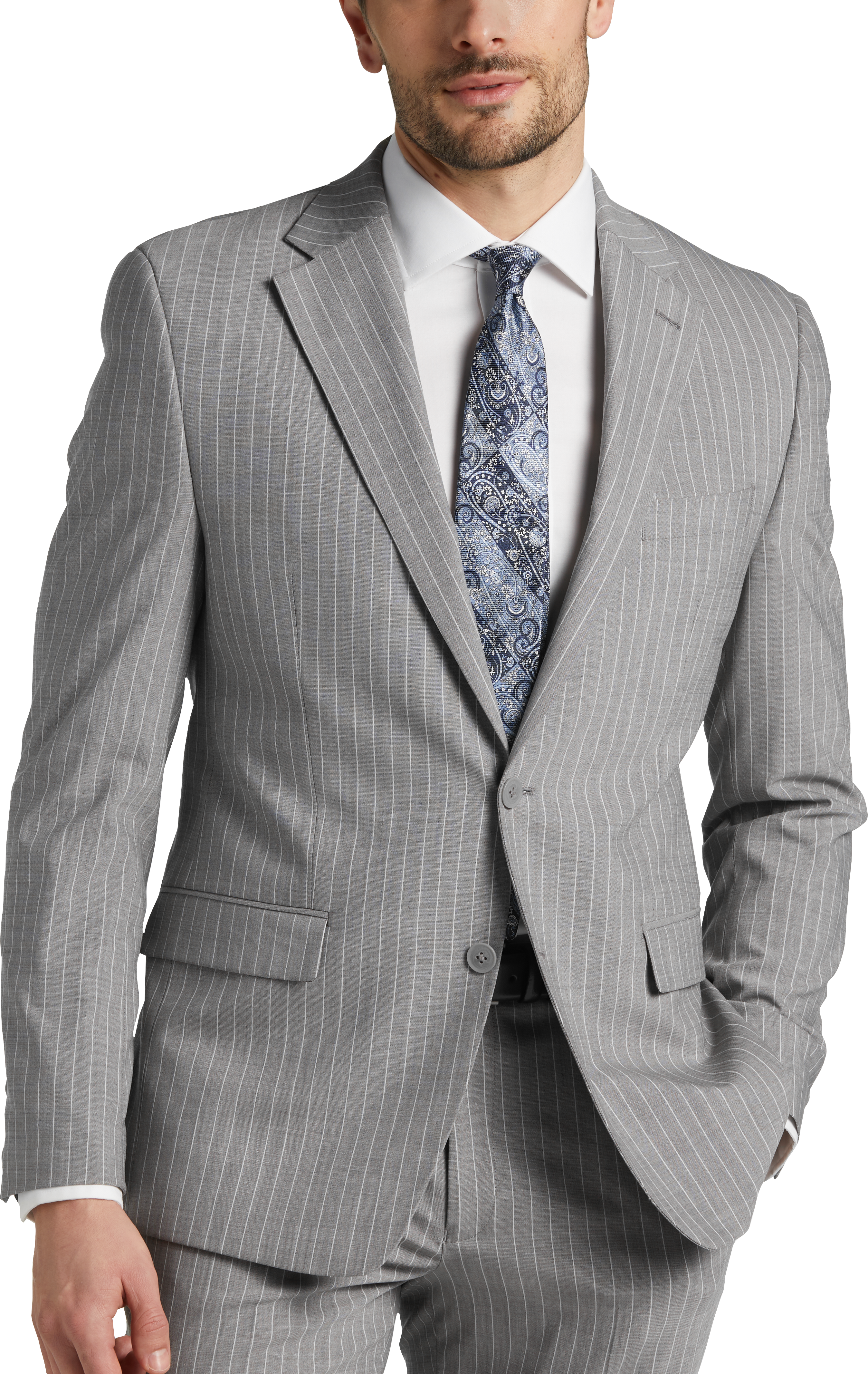 Michael Strahan Classic Fit Suit 2 Piece Suits Men s Wearhouse