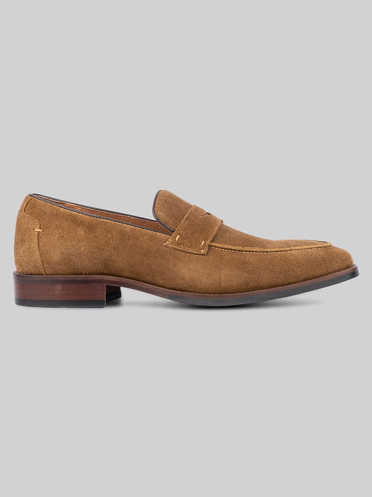 Vintage Foundry Davis Suede Moc Toe Penny Loafers Dress Shoes Mens