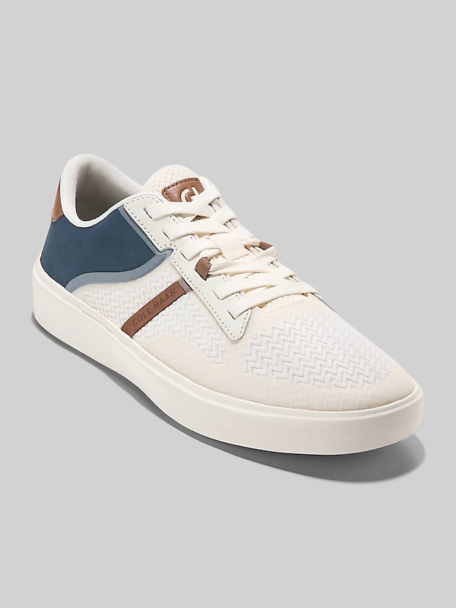 Cole Haan Grand Crosscourt Winner Leather Lace-Up Sneakers, White ...