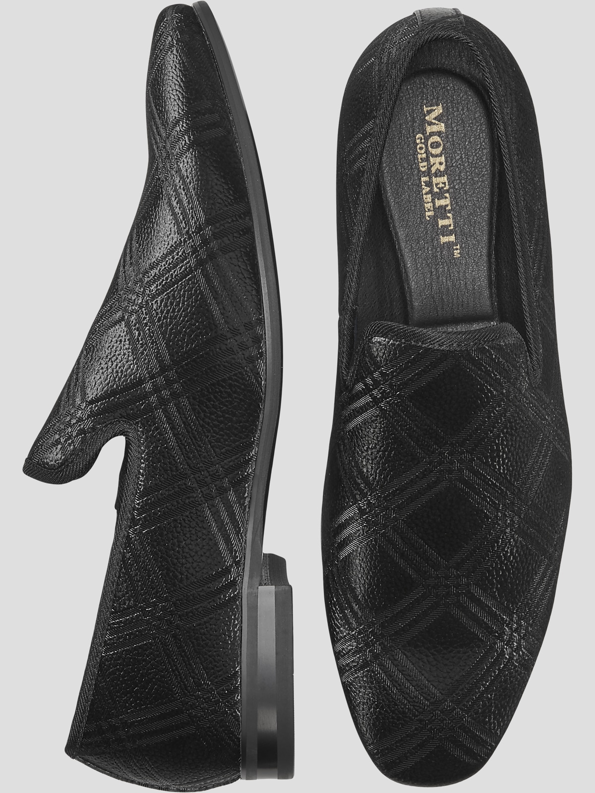 Moretti Ezra Plaid Smoking Shoe | Dress Shoes | Men's Wearhouse