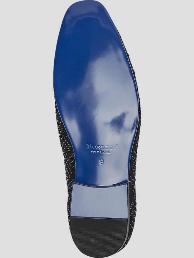 Moretti Shepard Velvet Beaded Smoking Shoes | Formal Shoes | Men's ...