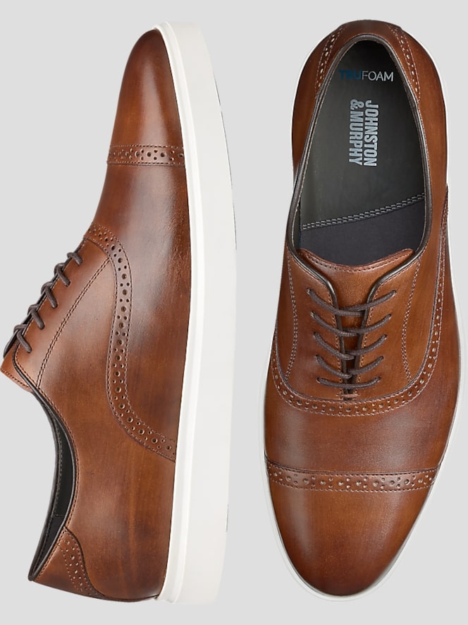 Johnston & Murphy Brody Cap Toe Dress Sneakers | Casual Shoes | Men's ...