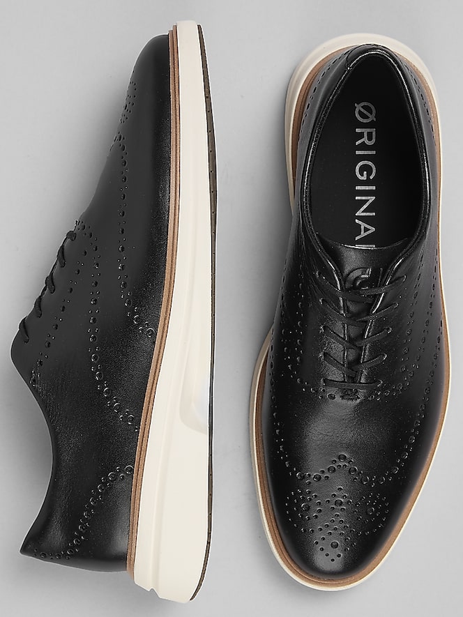 Cole Haan OriginalGrand Cityspectre Wingtip Oxfords, Black | Dress ...