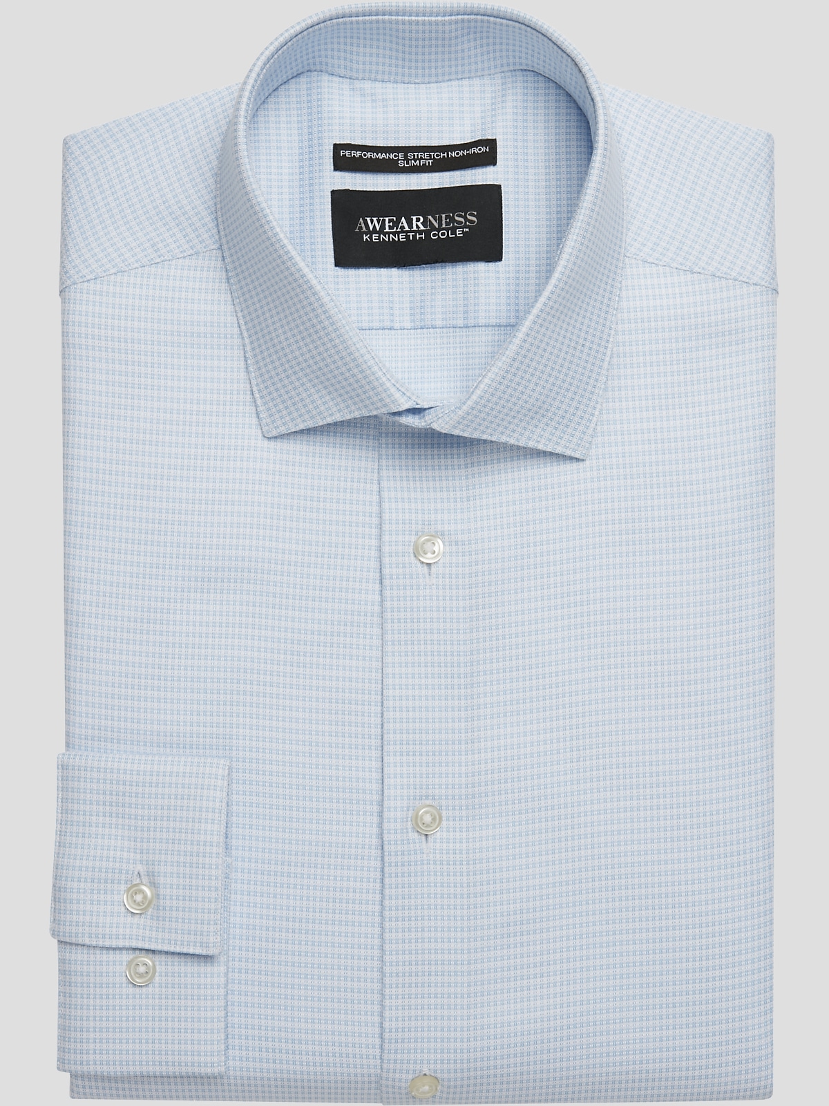 Awearness Kenneth Cole Slim Fit Ultra Performance Stretch Dobby Mini