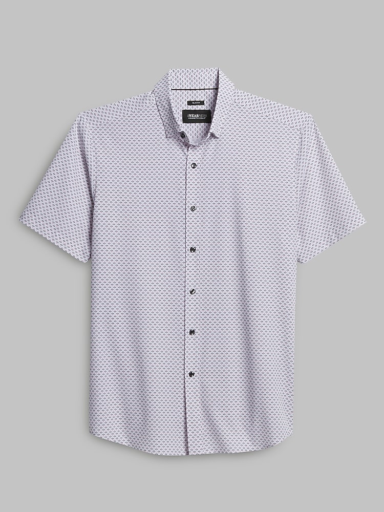 short sleeve pattern button up