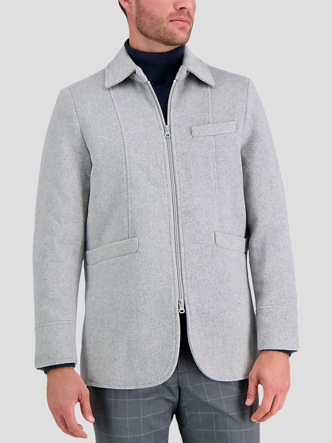 Haggar Slim Fit Moleskin Euro Jacket | Sport Shirts | Men's Wearhouse
