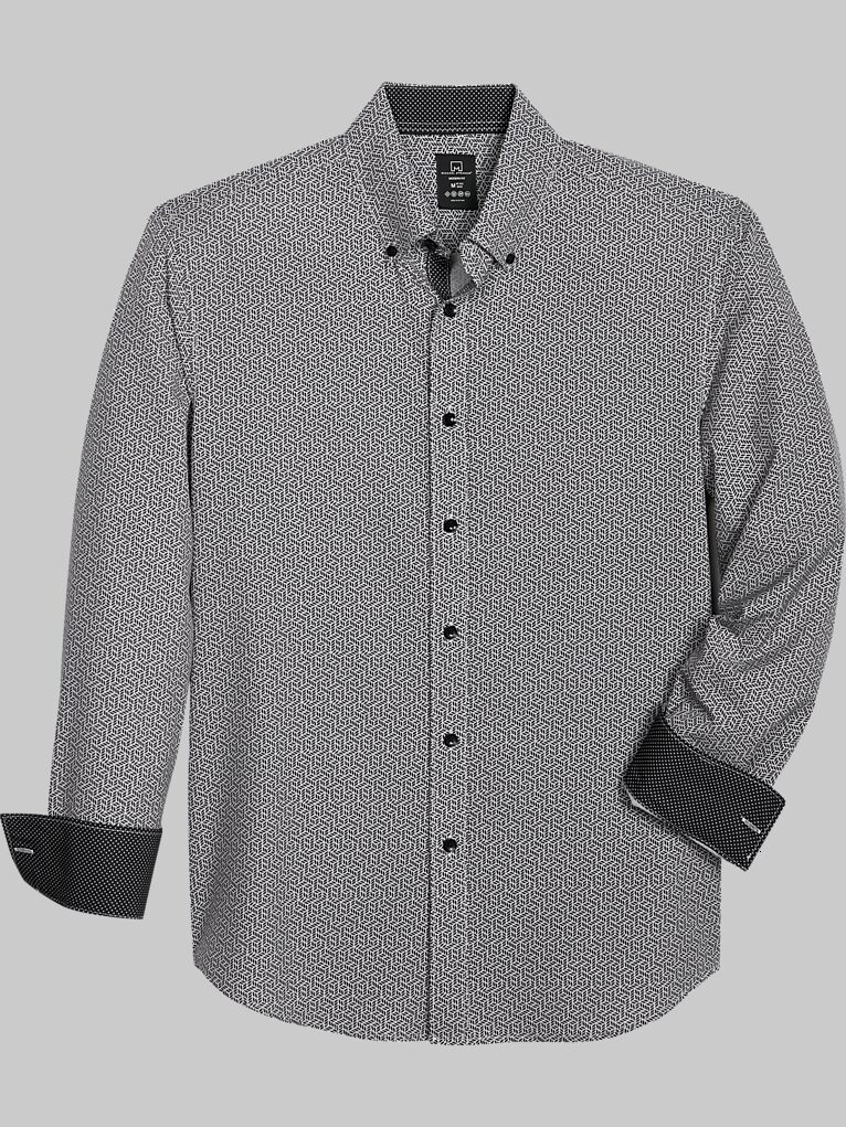 Michael Strahan Modern Fit Performance 4 Way Stretch Sport Shirt