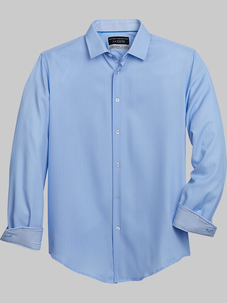 Report Collection Slim Fit Four Way Stretch Sport Shirt All Sale Men