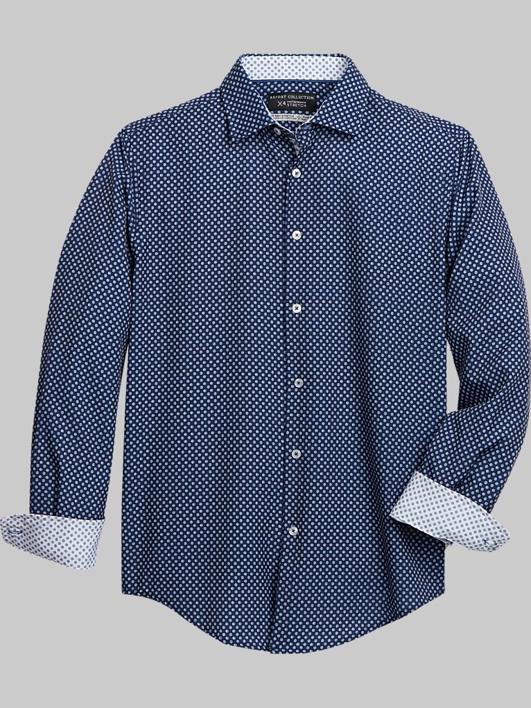 Report Collection Slim Fit Performance 4 Way Stretch Sport Shirt