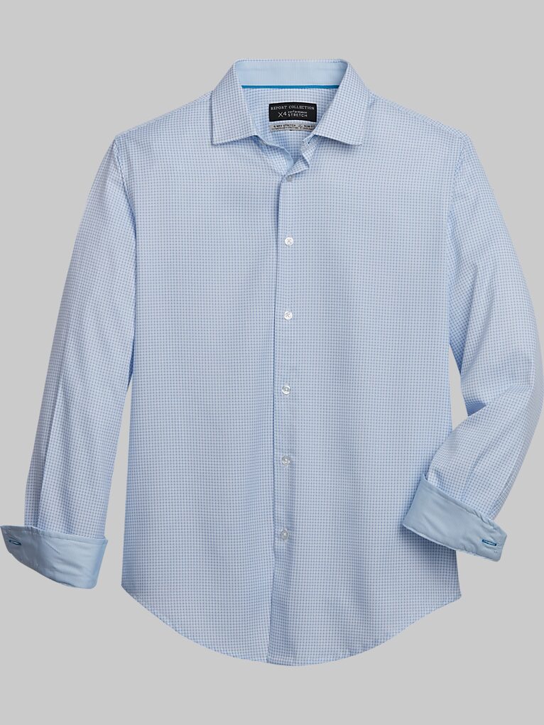 Report Collection Slim Fit Four Way Stretch Sport Shirt All Sale Men