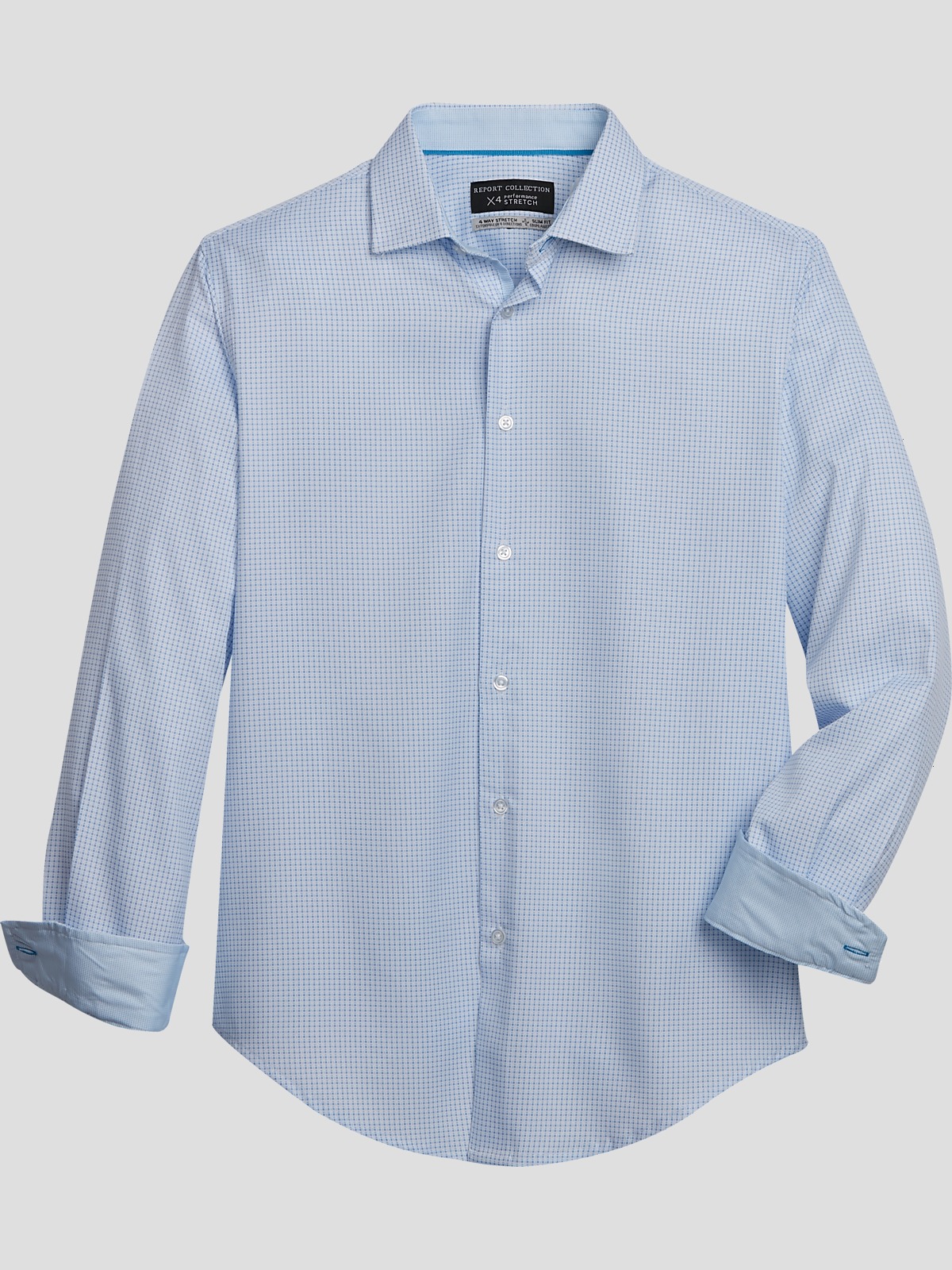 Report Collection Slim Fit Performance 4 Way Stretch Sport Shirt