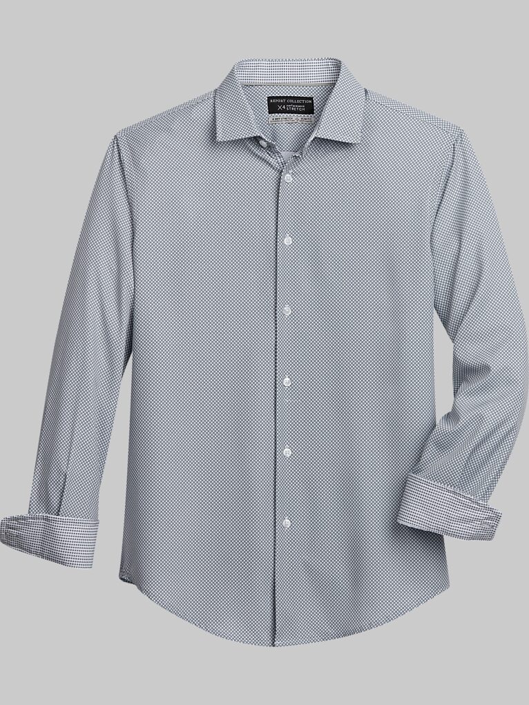 Report Collection Slim Fit Performance 4-Way Stretch Sport Shirt ...