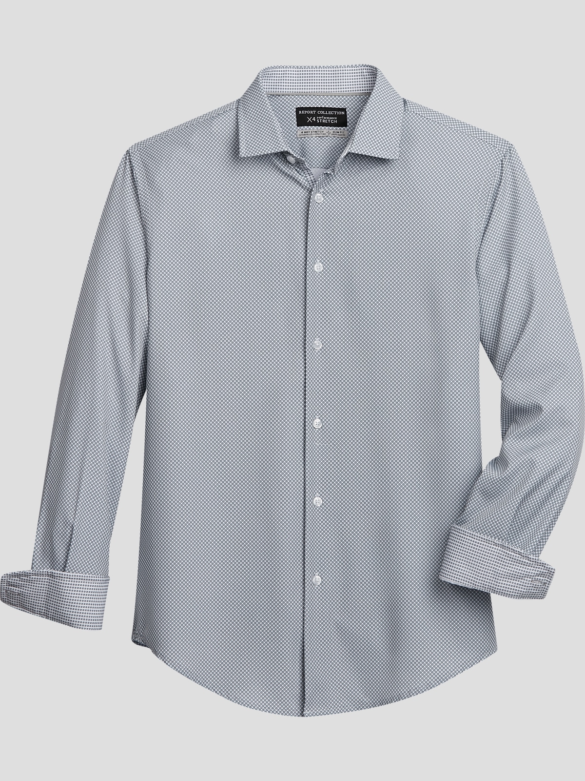 Report Collection Slim Fit Performance 4 Way Stretch Sport Shirt