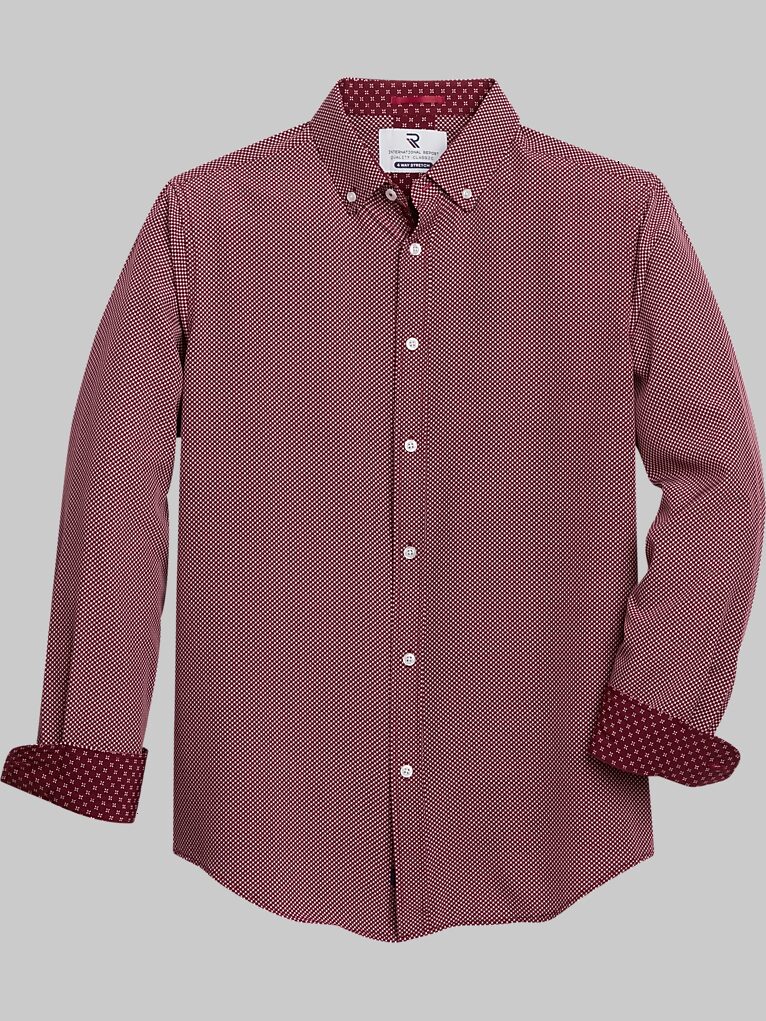 Report Collection Slim Fit Four Way Stretch Sport Shirt All Sale Men