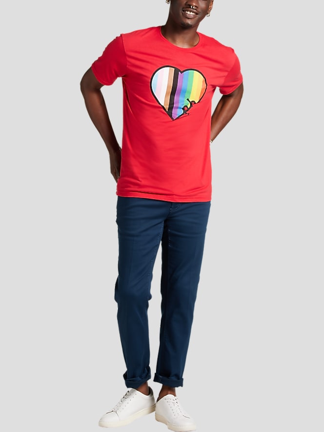 The Phluid Project Classic Fit Heart Graphic Crew | T-Shirts | Men's ...