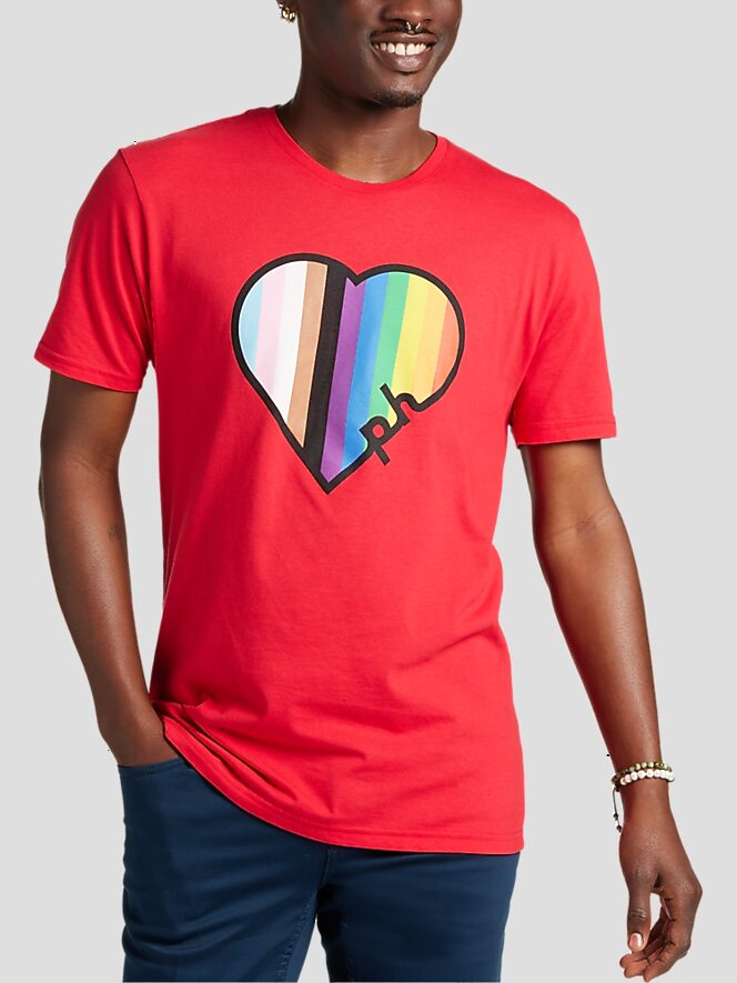 The Phluid Project Classic Fit Heart Graphic Crew | T-Shirts | Men's ...