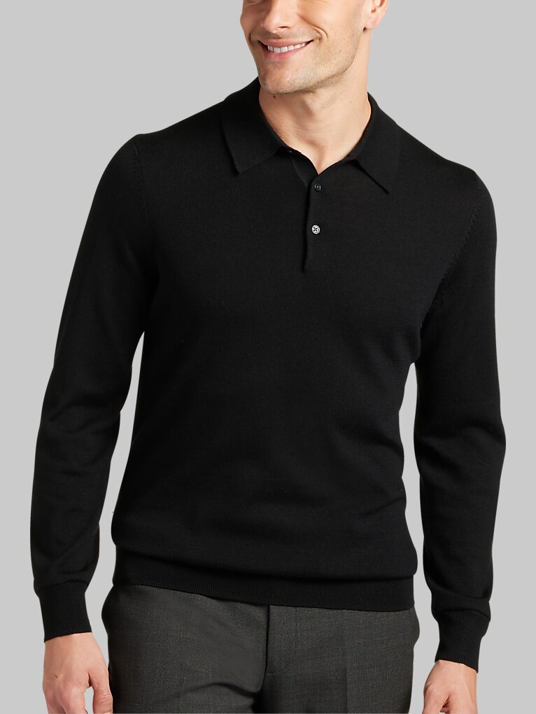 Joseph Abboud Modern Fit Merino Wool Polo All Sale Mens Wearhouse
