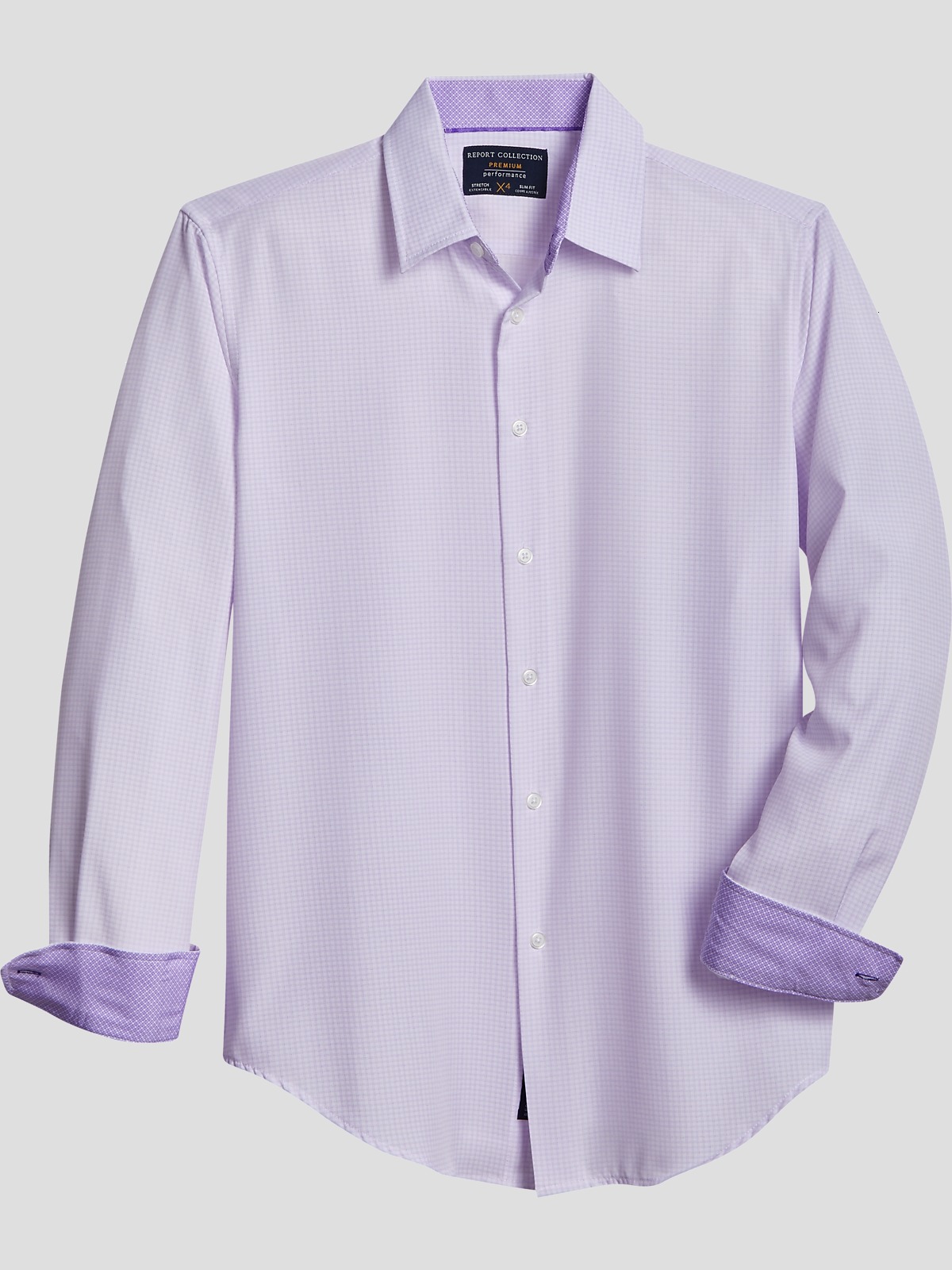 Report Collection Modern Fit Performance 4 Way Stretch Sport Shirt