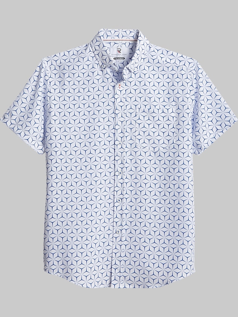 Report Collection Modern Fit Performance 4 Way Stretch Short Sleeve