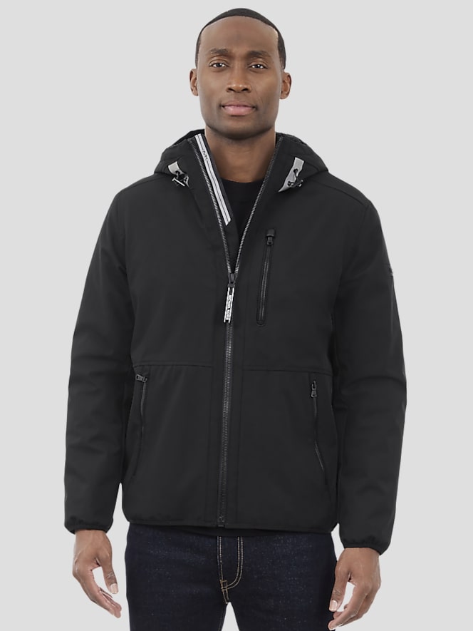 Michael Kors Modern Fit Soft Shell Faux Sherpa Jacket | Casual Jackets ...