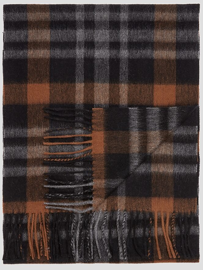 Pronto Uomo Plaid Cashmere Scarf | Scarves | Men's Wearhouse