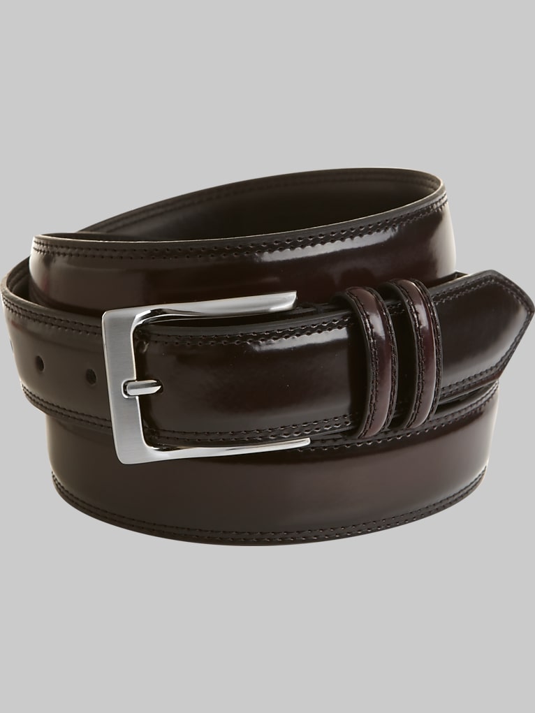 Men's Wearhouse High Gloss Leather Belt | Belts | Men's Wearhouse