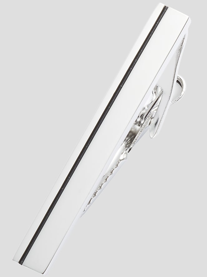 Pronto Uomo Stripe-Embellished Metal Tie Bar | Tie Bars & Tie Chains ...