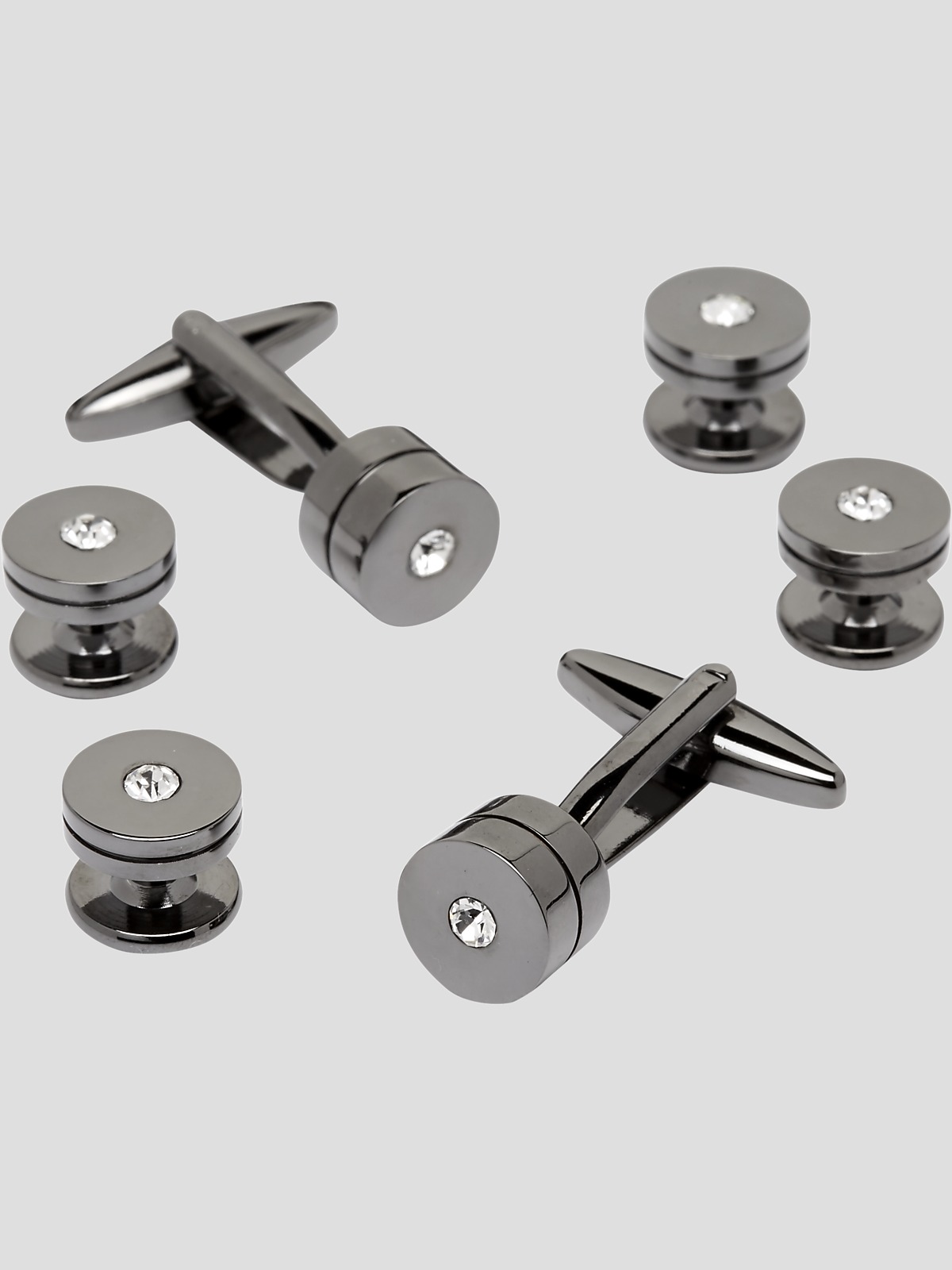 Pronto Uomo Rhinestone Cufflink and Stud Set | Cufflinks | Men's Wearhouse