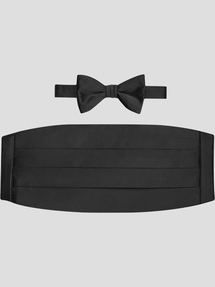 black silk bow
