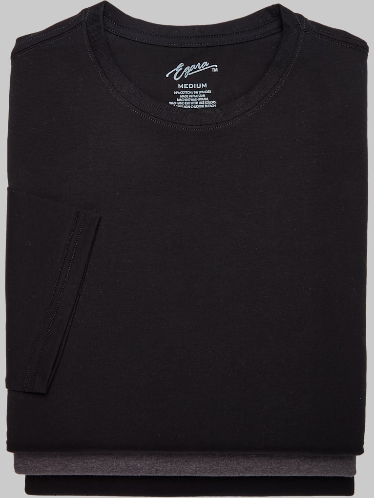 Egara Slim Fit Crewneck T-Shirt, 3-Pack | Undershirts | Men's Wearhouse