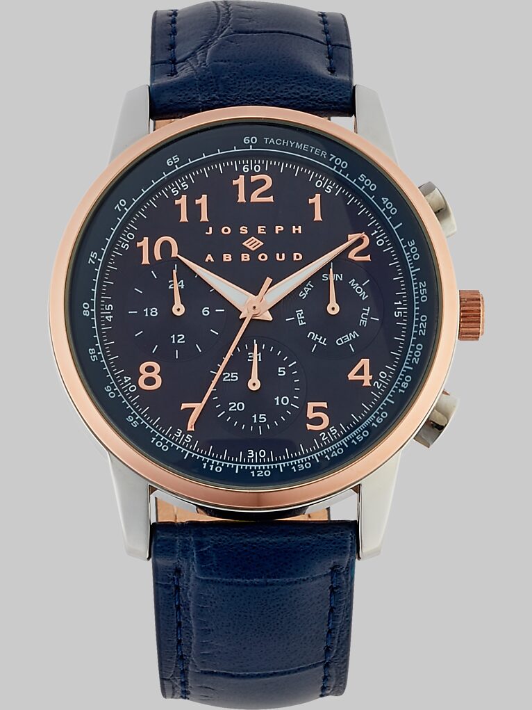 Joseph Abboud Joseph Abboud Watch, Navy Blue & Rose Gold | All ...